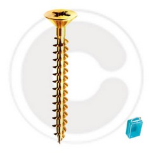 CF 10pcs Screws Panel Steel Brass Plated Head Straight Ø 5x60mm Slotted ...