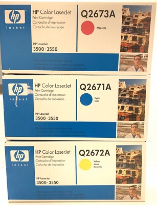 HP Color Laserjet Q2672A (Y) - Q2673A (M)- Q2671A (C) - Toner Cartridge ...