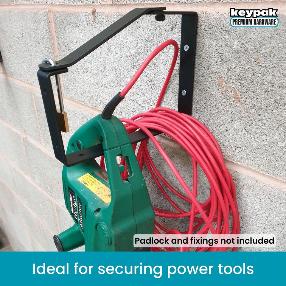 Ladder Rack Brackets, 2 Pack, Lockable Wall Ceiling Secure Storage Tool ...