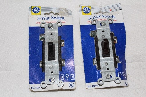 2 NEW GE 3-Way Grounding Toggle Switches General Electric | eBay
