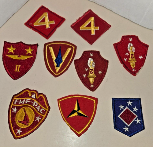 USMC - MARINE CORPS SHOULDER PATCHES - DIFFERENT UNITS - LOT OF 9 | eBay