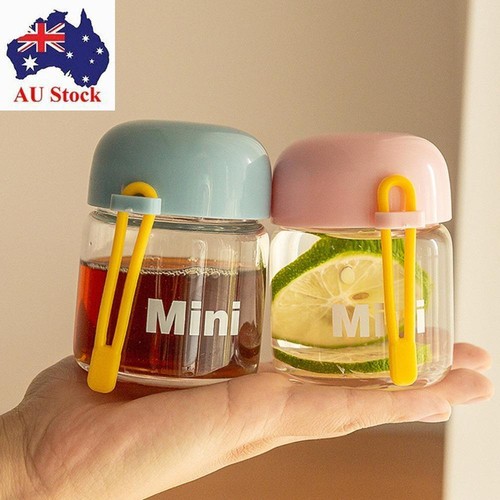 Cute Drinking Bottle Small Glass Water Bottles Water Cup With Hand Rope ...