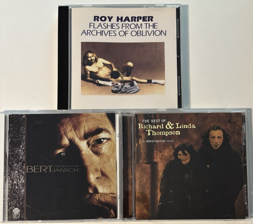 RICHARD THOMPSON ROY HARPER BERT JANSCH British Folk Legends 3 CD Lot ...