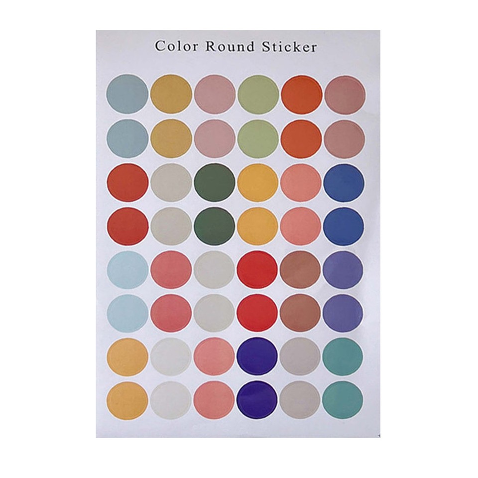 Colored Dot Stickers Self Adhesive Circle Dot Label Sticker Coding ...