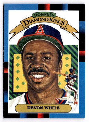 1988 Donruss - Diamond Kings Devon White #8 Los Angeles Angels | eBay