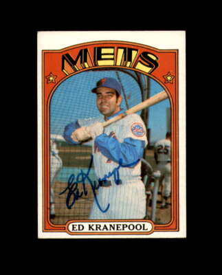 Ed Kranepool Hand Signed 1972 Topps New York Mets Autograph | eBay