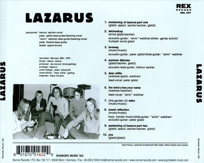 LAZARUS LAZARUS NEW CD 801670016229| eBay