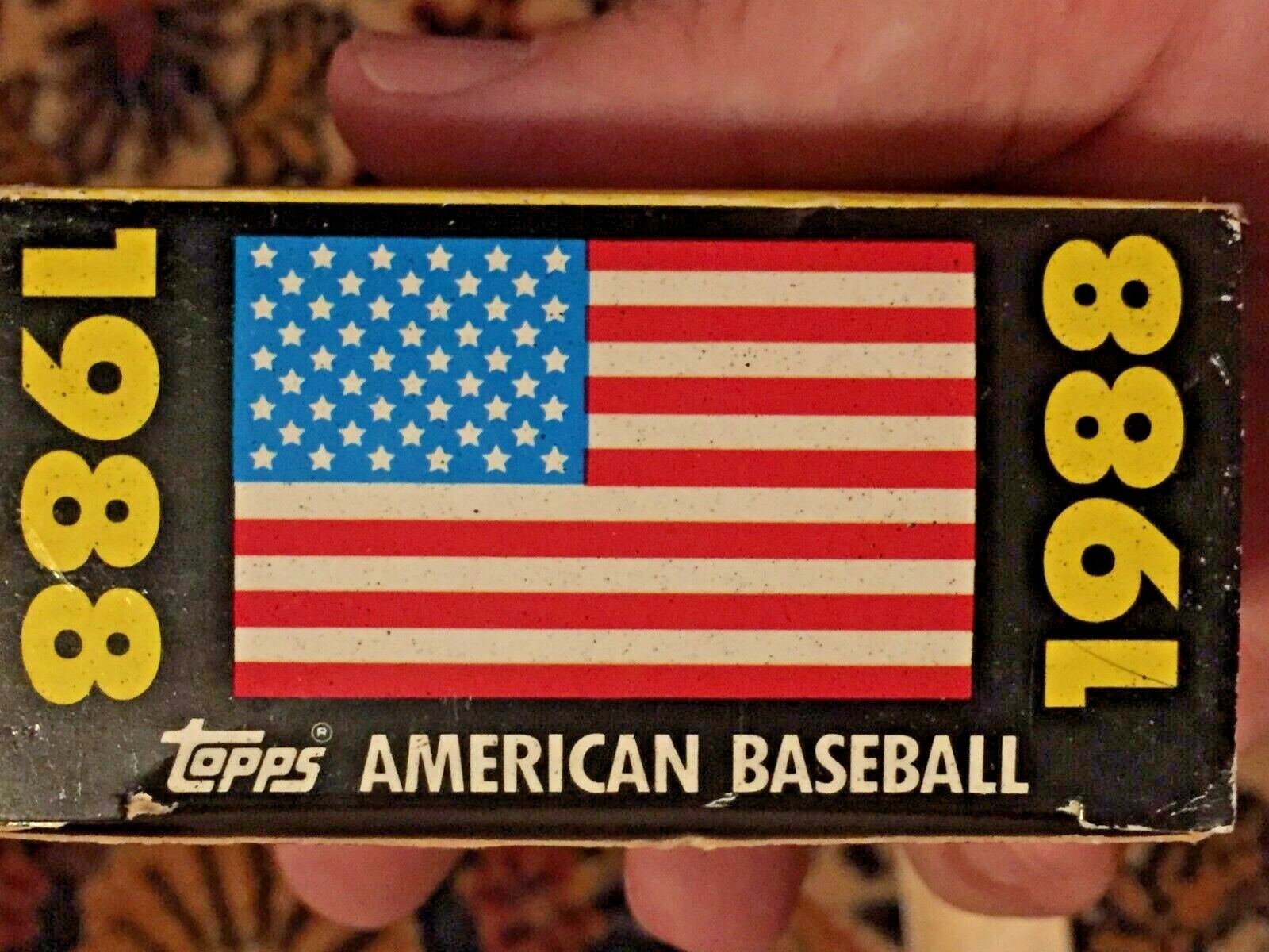 1988 TOPPS MINI AMERICAN BASEBALL PICTURE CARDS COLLECTOR'S BOX | eBay