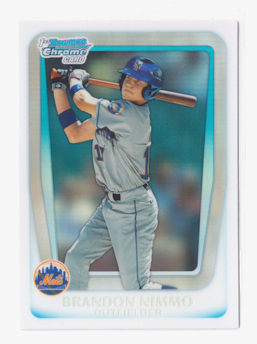 2011 BRANDON NIMMO 1ST BOWMAN CHROME REFRACTOR RC ROOKIE CARD BDPP63 NY ...