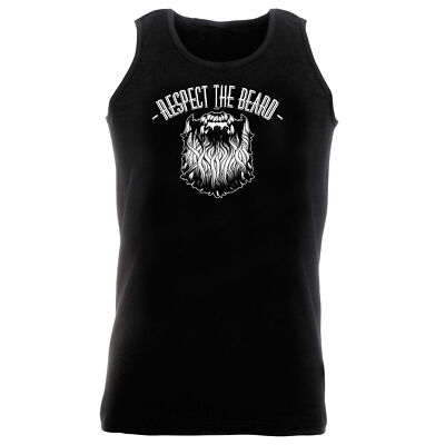 Respect The Beard Funny Gift Novelty Tank Top Vest Singlet Gifts | eBay ...
