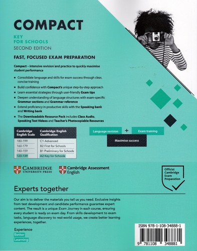 Cambridge COMPACT KEY FOR SCHOOLS 2nd Ed A2 TEACHER'S BOOK with Online ...