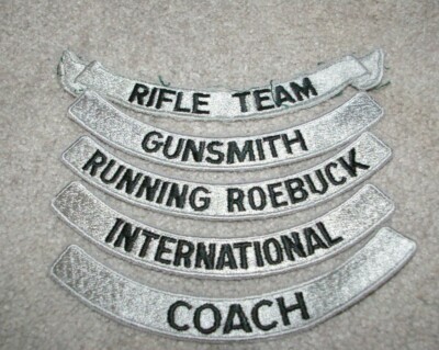 5 Large Vintage Sleeve patches USA Shooting Competition Designation ...