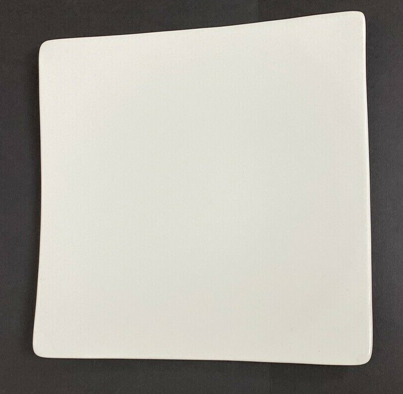 DUDSON Finest Vitrified White SQUARE Dinner Plate 4034 Stoke on Trent ...
