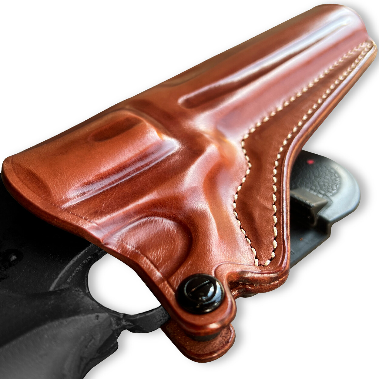 Leather OWB Paddle Holster Fits, Colt Python 357 Mag Revolver 6" Barrel ...