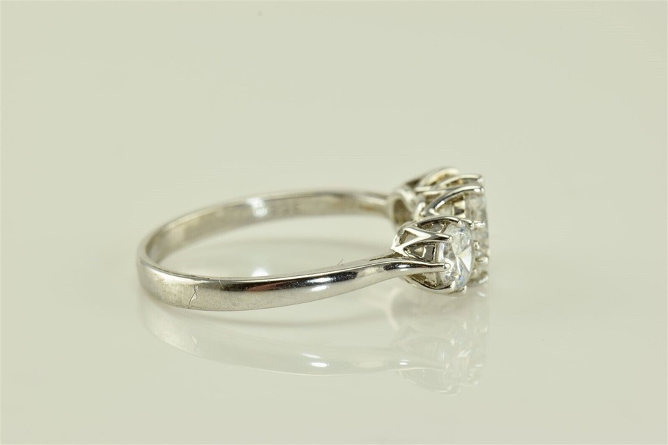 BGE Sterling Silver Cubic Zirconia Past Present Future Ring 925 Sz: 10 ...