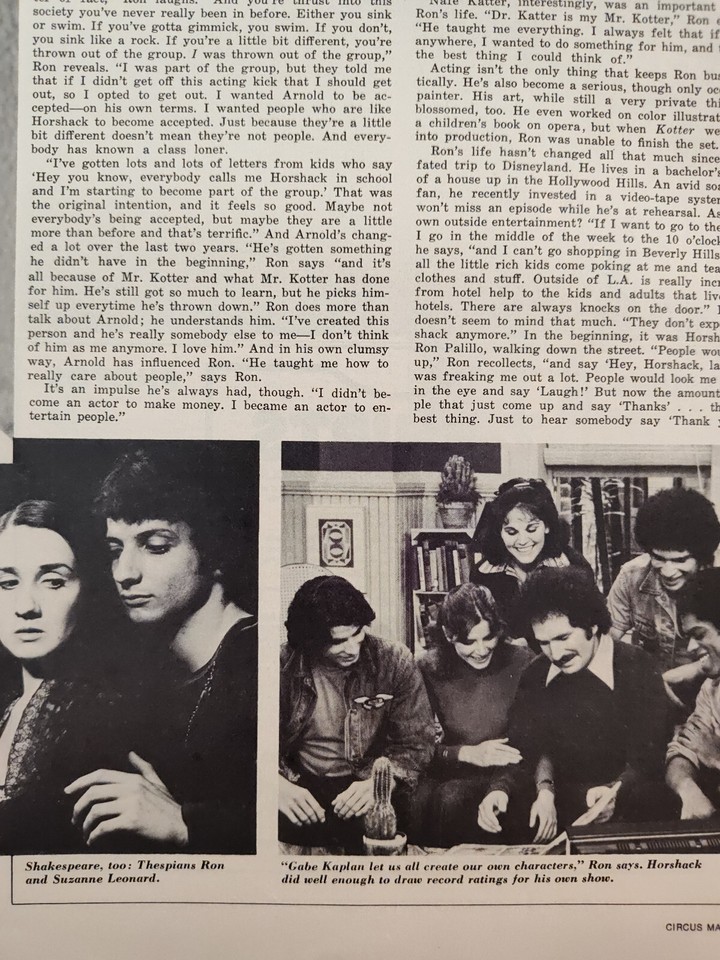 Vintage Article Tales of Horshack Ron Palillo | eBay