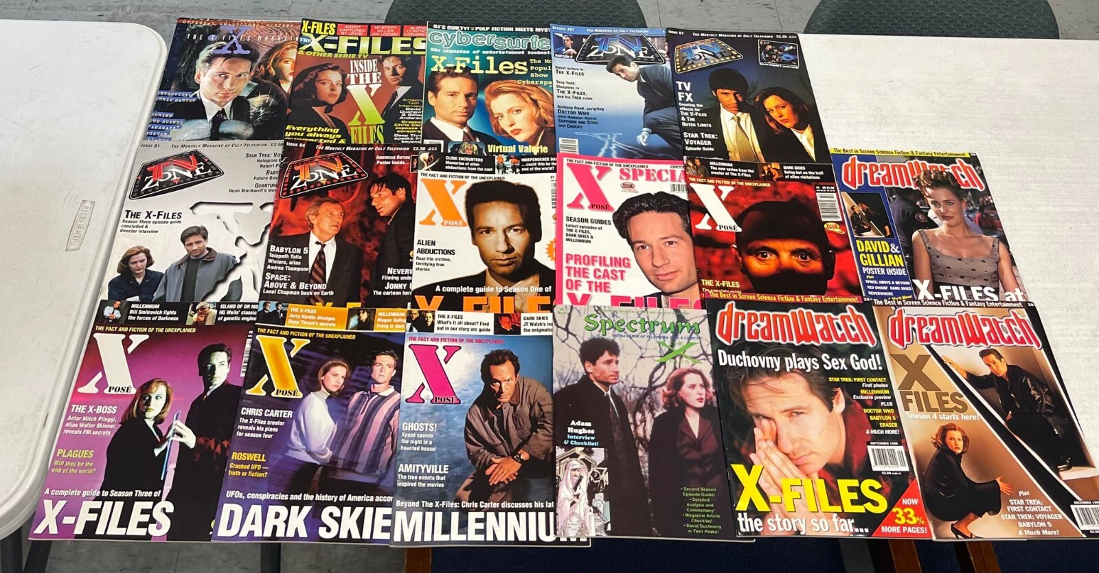 The X-Files Mixed Lot of 17 Magazines TV Zone XPose Spectrum Dreawatch ...