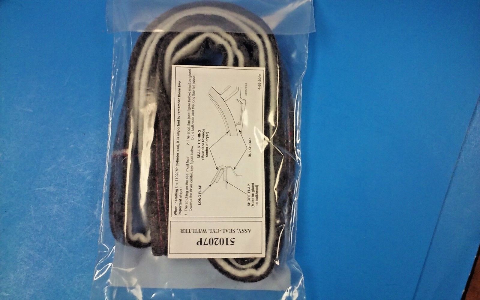 Speed Queen # 510207p D510207p Dryer Drum Felt Seal Bag Was Ripped for ...