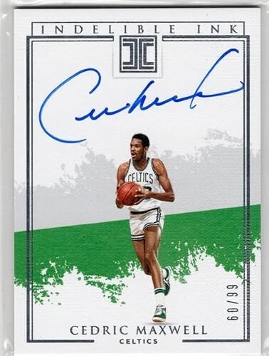 Cedric Maxwell Autographed #60/99 Indelible Ink Panini Impeccable 2020 ...