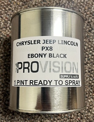 CHRYSLER, JEEP, LINCOLN PX8 EBONY BLACK PINT READY-TO-SPRAY | eBay