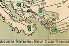 Augusta National Masters Golf Course Map 1954 | eBay
