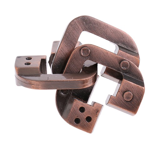 Metal 3D Puzzles Disentanglement Brain Teaser Interlocking Magic Trick ...