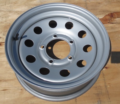 Trailer Steel Silver Mod 15" X 5" Wide 5 LUG Rim on 5 1/2 Wheel 5x 5.5 ...