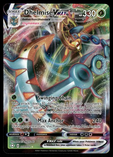 Dhelmise VMAX #010/072 Pokemon Shining Fates | eBay