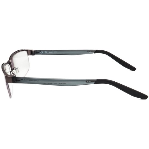 Nike Men's Eyeglasses 8138 071 Matte Gunmetal/Gray Half Rim Frame 56 ...