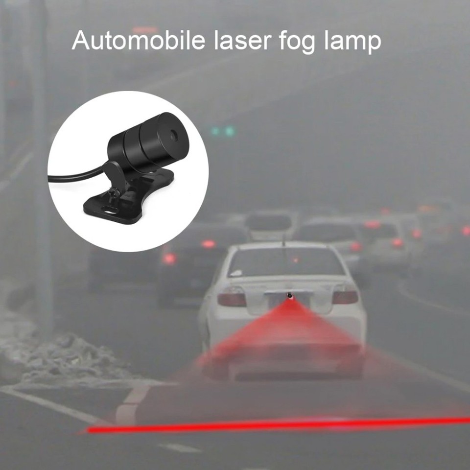 Motorcycle Parts Red LED Laser Anti Collision Taillight Brake Lamp Kit ...