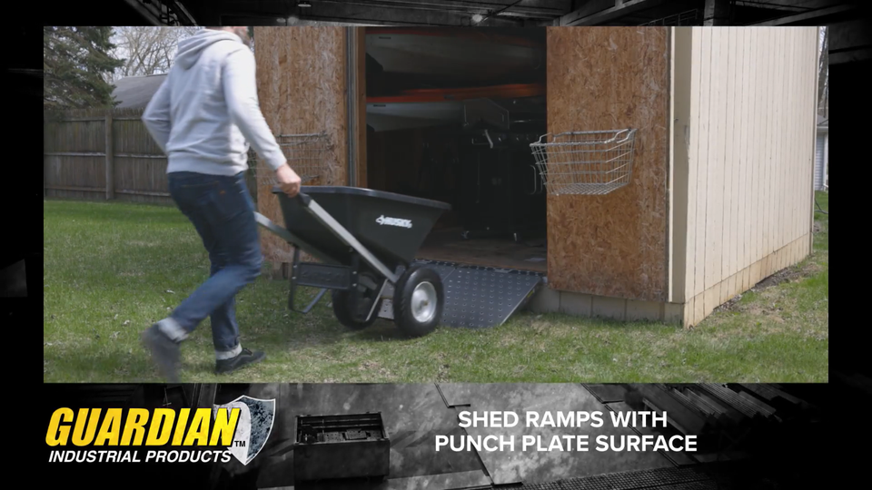 Guardian SR-01-24-24-P-TS6-2 Shed Ramps with Punch Plate Surface - 2 ...