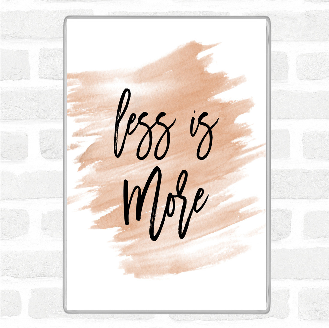 Less Is More Quote Jumbo Fridge Magnet | eBay UK