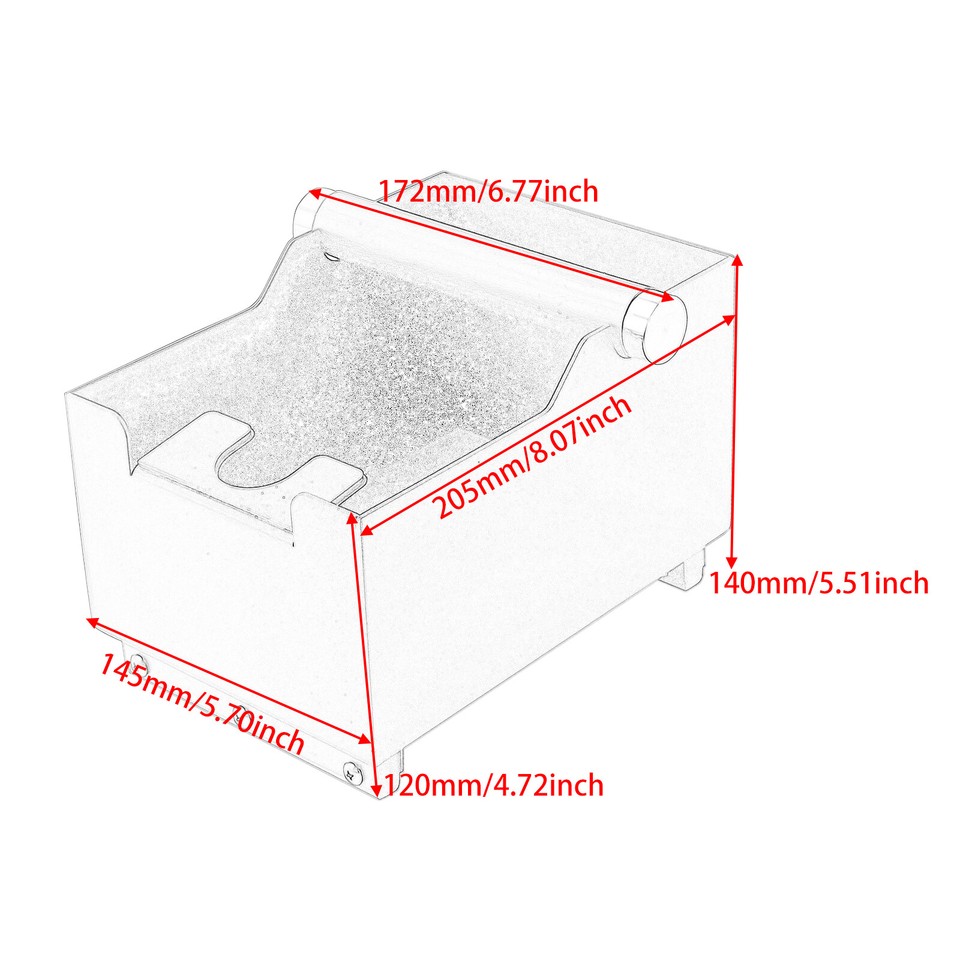 Espresso Coffee Grounds Knock Box W/Coffee Tamping Base Powder Residue ...