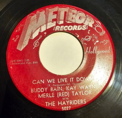 Country Rockabilly 45 Buddy Bain Kay Wayne Merle Taylor Meteor # 5027 ...