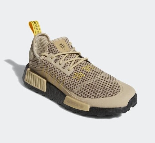 ADIDAS NMD R1 TR MARVEL EDITION SHOES GX1208 BLACK KHAKI YELLOW MENS 7. ...