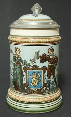 Age V+ B Mettlach Jug Villeroy & Boch Beer Mug 1725 Warth Beer Stein ...