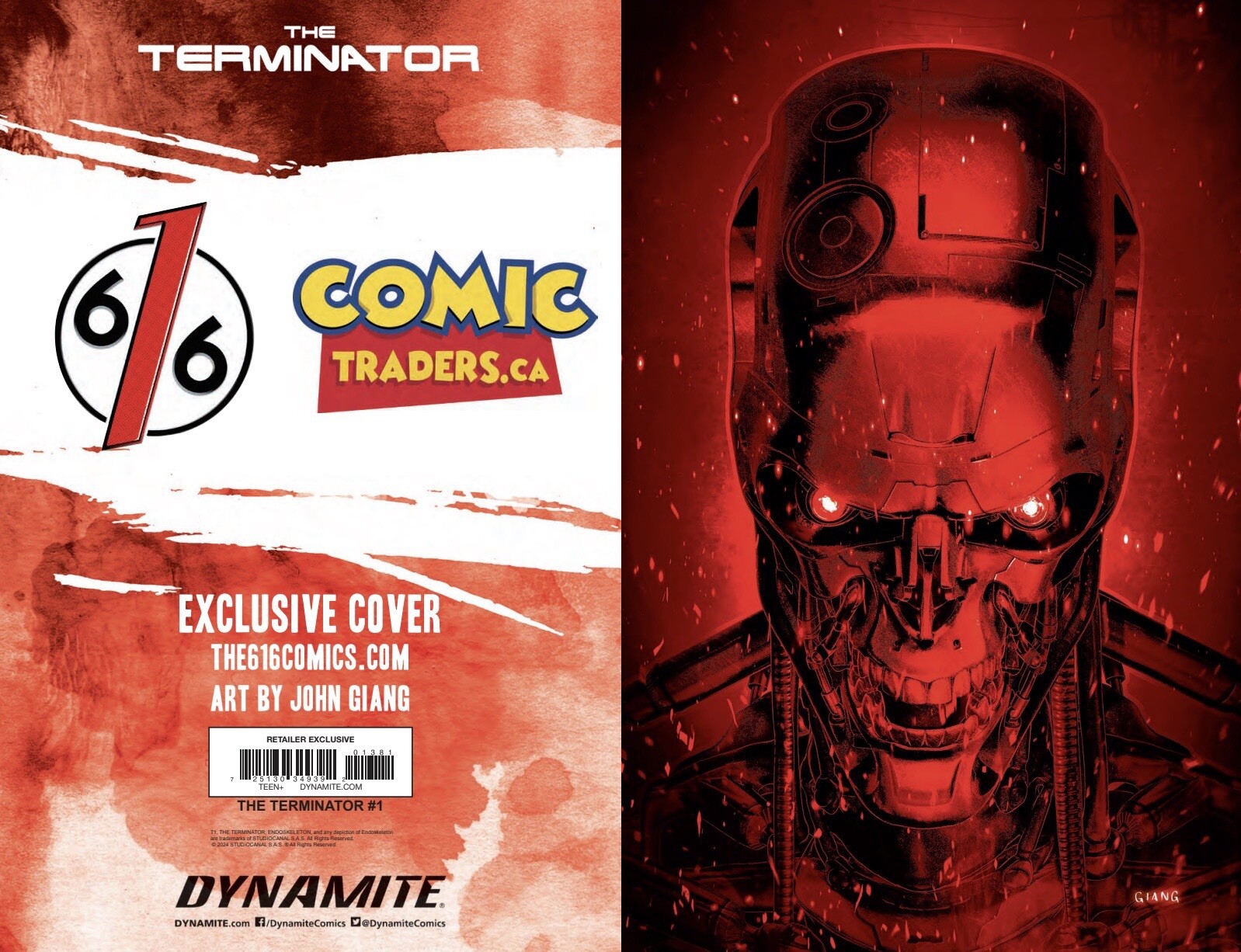 🔥💀 TERMINATOR #1 JOHN GIANG 616 Comics Virgin Variant B LTD 500 | eBay
