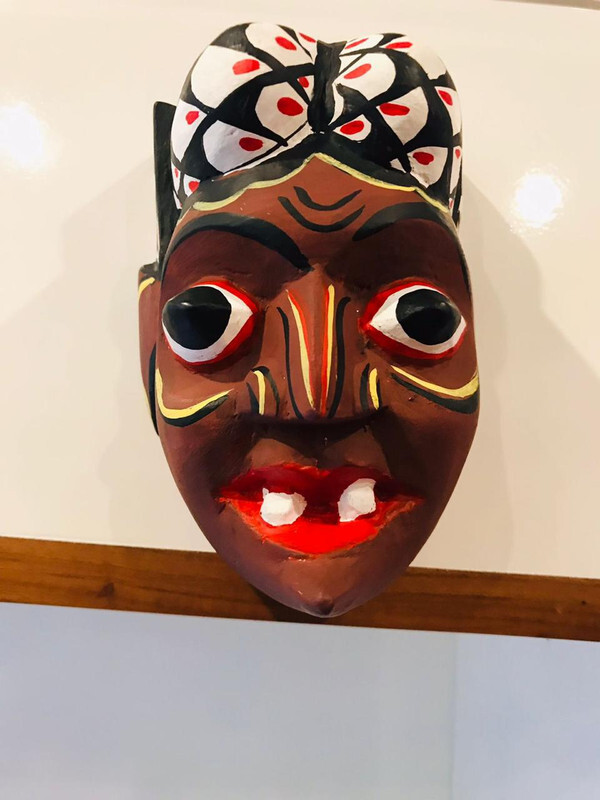 Sri Lankan Traditional Carved Wooden Masks Handmade Home Decor Wall Art ...