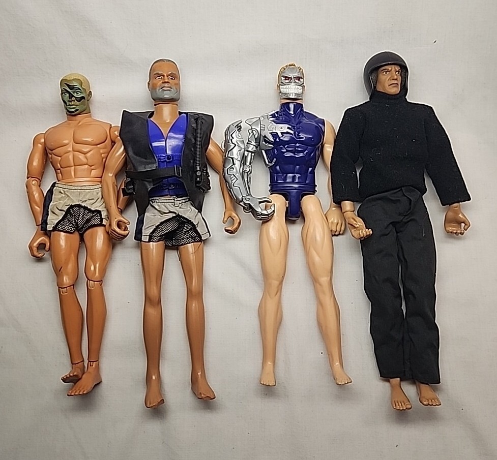 Vintage 12 Inch Figure Lot Max Steel, Gi Joe , Lanard, Action Man ...
