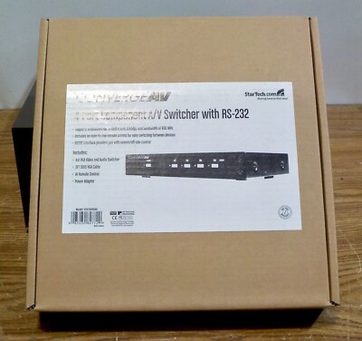 StarTech Converge AV 4-port Component AV Switcher w/RS-232 - VS410RVGAA ...