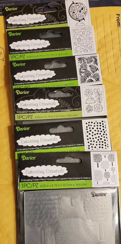 DARICE EMBOSSING ESSENTIALS FOLDERS LOT OF 16 DIFFERENT NEW UNOPENED | eBay