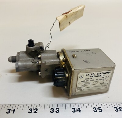 Vintage NOS Pneumatic Solenoid Valve P/N 870625 USAF Aviation | eBay