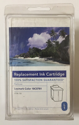 Genuine Lexmark #L1 Color Replacement Ink Cartridge, 18C0781 - Open Box ...