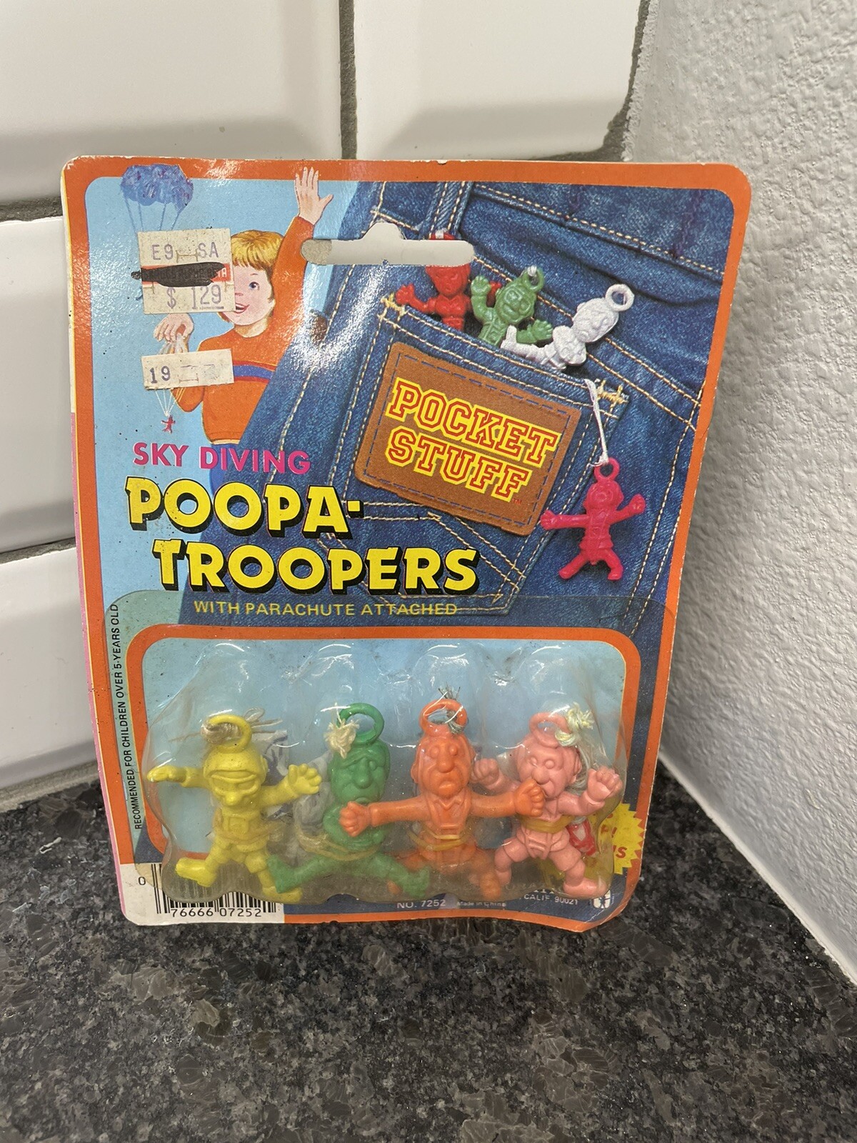 Vintage 1985 Imperial Pocket Stuff Sky Diving Poopa Troopers Toy ...