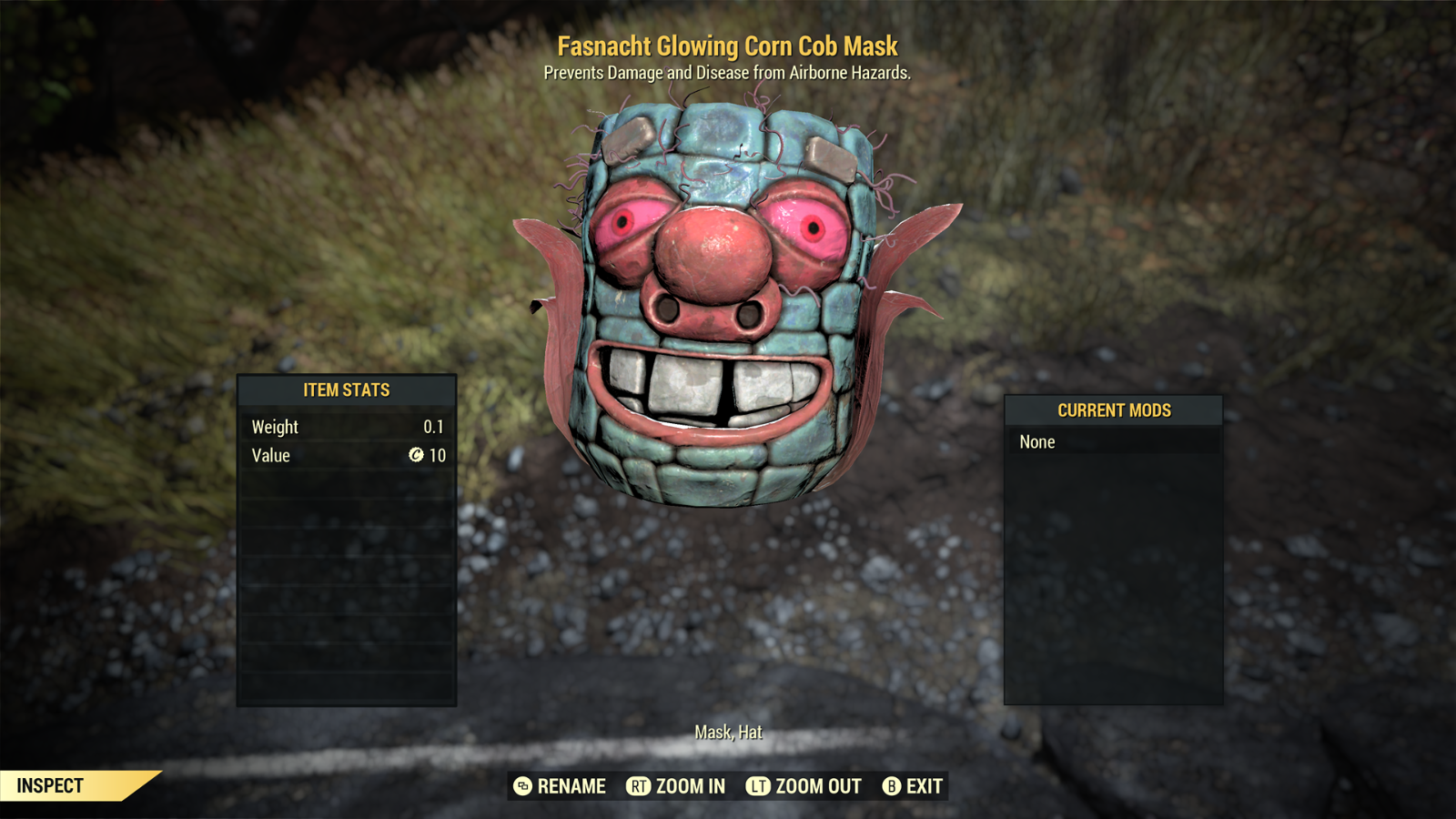 Fallout 76 Fasnacht Glowing Corn Cob Mask (XBOX) | eBay