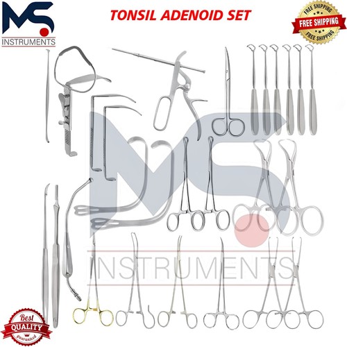 Tonsil Adenoid Set of 25Pcs Remove Tonsils and Adenoids Tonsillectomy ...