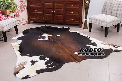 Superior quality Dark Chocolate Cowhide Rug size approx 5X7---DC2 | eBay
