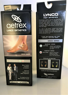 LYNCO ORTHOTICS BY AETREX WOMEN'S L500 DRESS SHOES 3/4 SIZE 12 | eBay