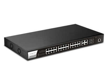DrayTek VigorSwitch P2280X-28-Port Gigabit Layer 2+ Managed 10G PoE ...