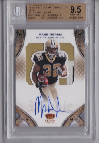 MARK INGRAM 2011 Crown Royale RPA Autograph RC #'d /50 BGS 9.5/10 Pop 1 ...